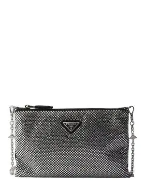 PRADA Mini Crystal-Studded Cross Body Bag