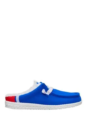 HEY DUDE Wally Nhl New York Rangers Loafer - Varsity Blue/red