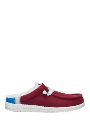 HEY DUDE Wally Nhl Colorado Avalanche Loafer - Burgundy/blue