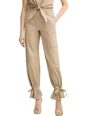 Guess Tie-detail Cargo Trousers - Neutrals