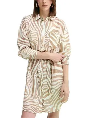 MARCIANO Animal-print Mini Dress - Neutrals