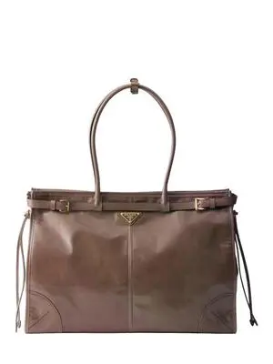 PRADA Extra-Large Bonnie Leather Tote