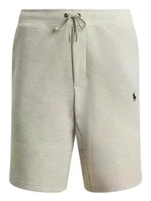 Polo Ralph Lauren Embroidered Double-knit Track Shorts - Grey