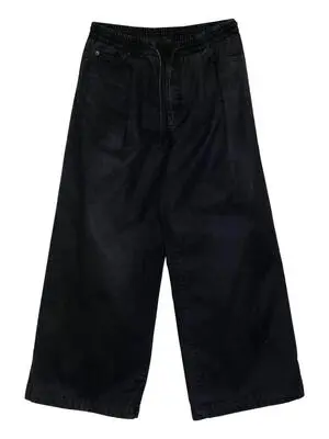 JUUN.J Drawstring Pleated Trousers - Black