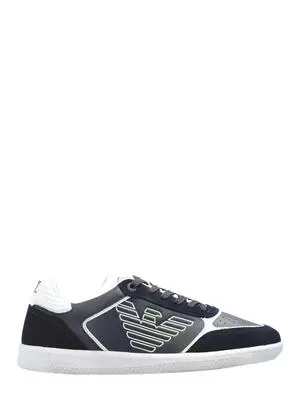 Emporio Armani Logo Lace-up Sneakers - Blue