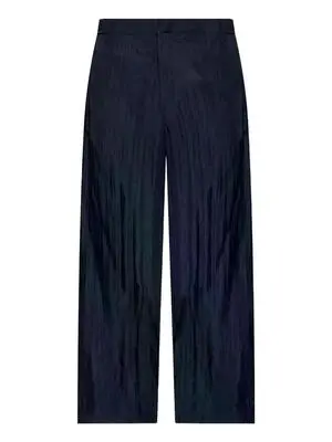 Giorgio Armani Textured Trousers - Blue