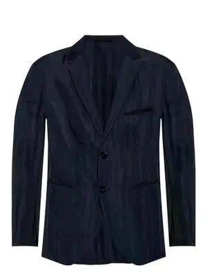 Giorgio Armani Buttoned Blazer - Blue
