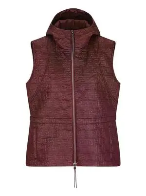 Fendi Zip-fastening Hooded Quilted Gilet - Red