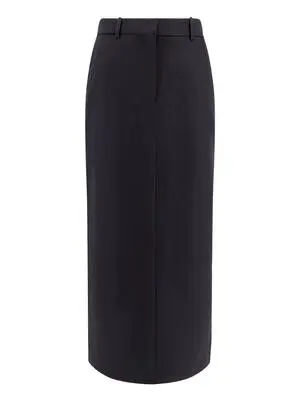TOTEME Low-rise Straight Skirt - Black