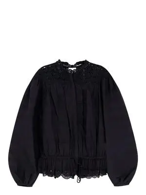 MARANT ETOILE Polly Organic Cotton Shirt - Black