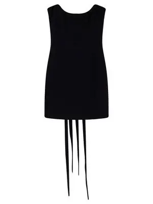 Attico Viscose Blend Mini Dress - Black