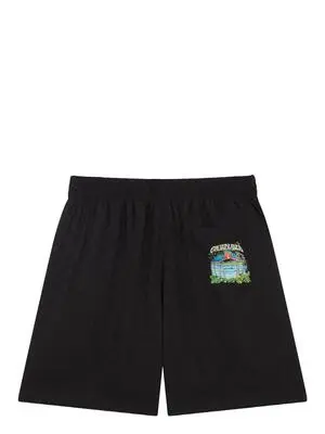 Casablanca Volcano Jacquard Silk Shorts - Multicolor