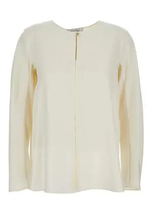 Max Mara Camicia In Seta - Beige