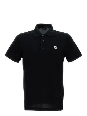 Fendi Piquet Polo - Black