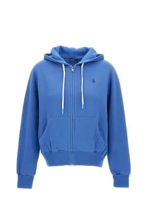 Polo Ralph Lauren Full Zip Cotton-blend Hoodie - Blue