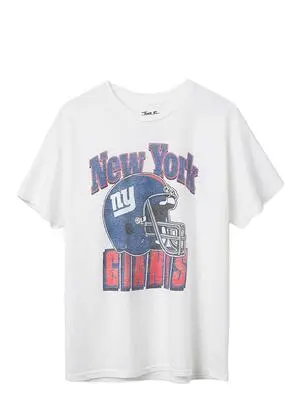 Junk Food Clothing Nfl New York Giants Throwback Helmet T-shirt - White
