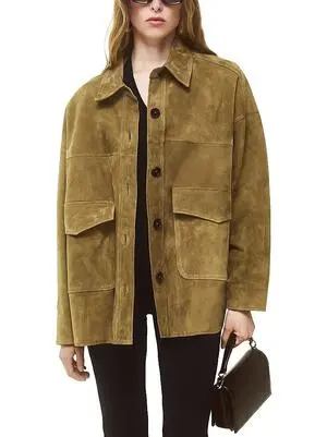 ARMA Kaylee Suede Jacket - Olive