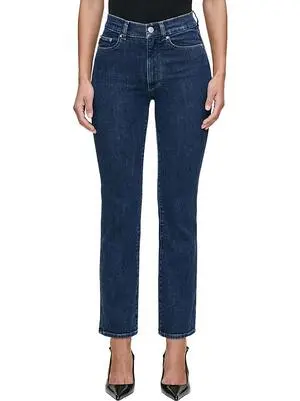 DL1961 Halle Straight High Rise Instasculpt Jeans - Lake House