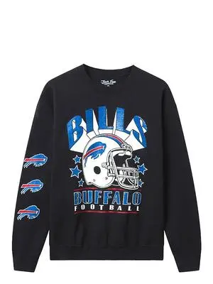 Junk Food Clothing Nfl Buffalo Bills Crew Fleece - Black