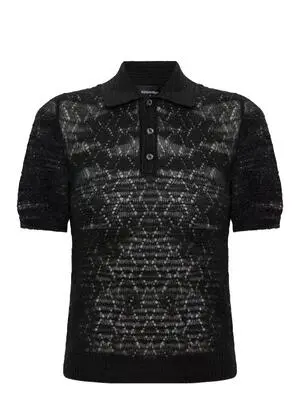 Dsquared2 Button-fastening Polo Top - Black