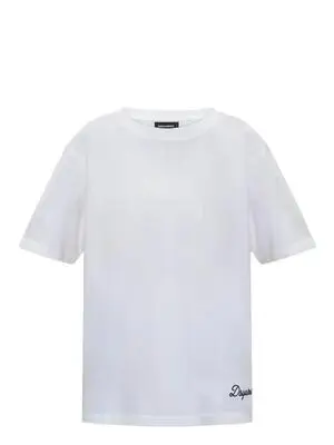 Dsquared2 Logo-embroidered T-shirt - White