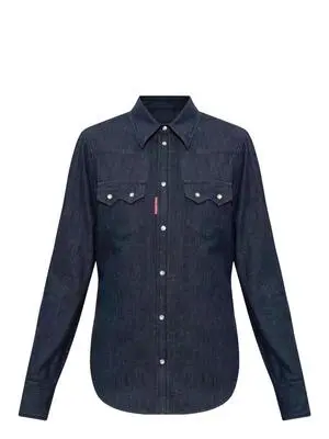 Dsquared2 Pocket Denim Shirt - Blue