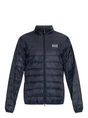 Emporio Armani Quilted Zip Jacket - Blue