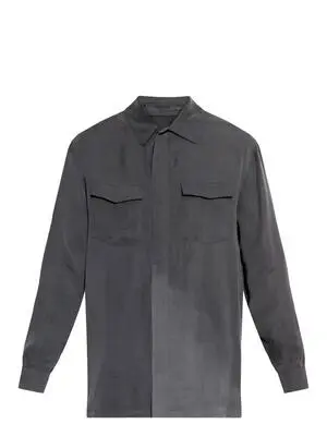Giorgio Armani Chest-pockets Shirt Jacket - Grey