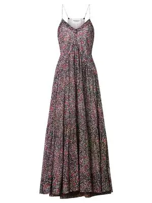 MARANT ETOILE Sabbba Floral Print Dress - Black