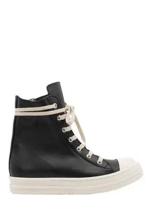 Rick Owens Phlegethon High Top Sneakers - Black