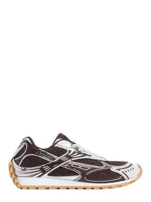 BOTTEGA  VENETA Orbit Lace-up Sneakers - Fondant/silver