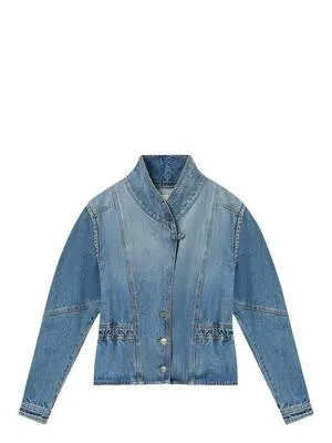 Isabel Marant Dolie Denim Jacket - Sky Blue