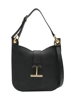 TOM FORD Tara Small Leather Crossbody Bag - Black