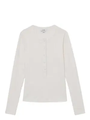 REISS Stretch-cotton Top - White