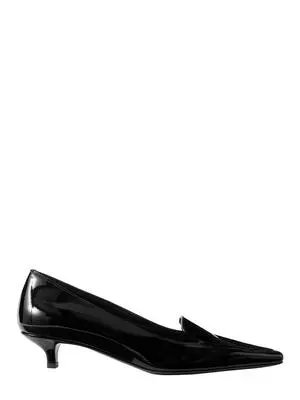 TOTEME Patent-leather Kitten Heel Pumps - Black