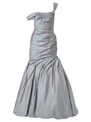 MARMAR HALIM One-shoulder Taffeta Gown - Blue