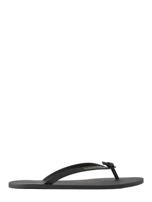 Saint Laurent San Maine Leather Sandals - Black