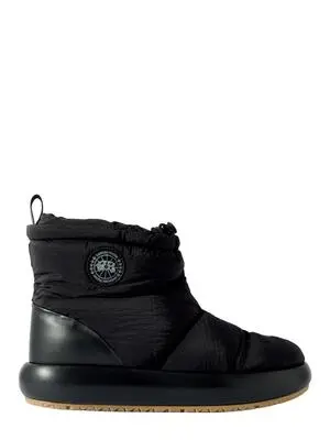 Canada Goose Pender Logo-appliquéd Quilted Boots - Black