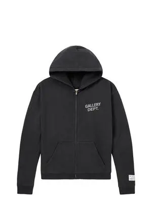 GALLERY DEPT. 90's Logo Zip-up Hoodie - Black
