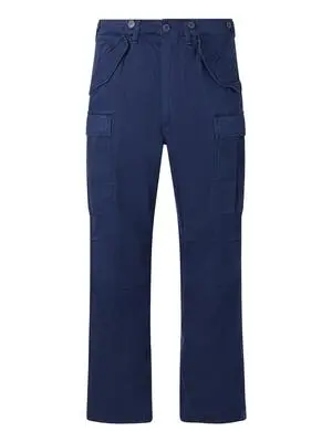 Polo Ralph Lauren Straight-leg Cotton Cargo Trousers - Blue