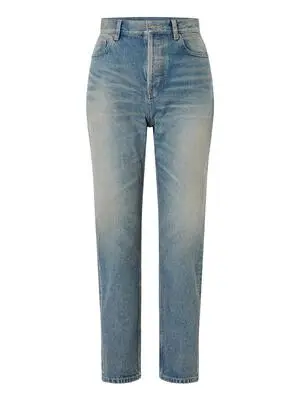 Saint Laurent High-rise Slim-leg Jeans - Blue