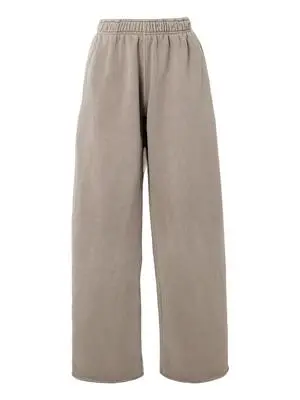 SLVRLAKE Cotton-jersey Wide-leg Track Pants - Brown