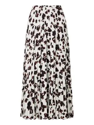 Proenza Schouler White Label Runa Printed Twill Midi Skirt - Multi