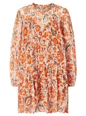 Alix Of Bohemia Juno Topaz Floral-print Mini Dress - Multi