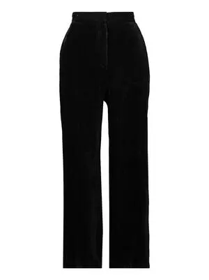 THE ROW Anker Ribbed Velvet Straight-leg Pants - Black