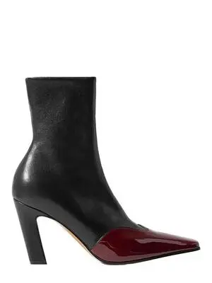 Khaite Nevada Leather Ankle Boots - Black