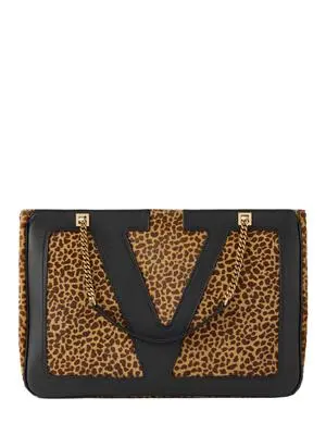 Valentino Garavani Viva Superstar Medium Shoulder Bag - Animal Print