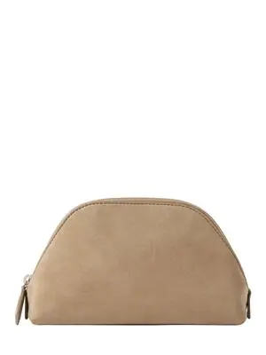 THE ROW The Row Devon Mini Nubuck Pouch Sand