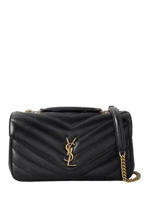 Saint Laurent Loulou Medium Shoulder Bag - Black