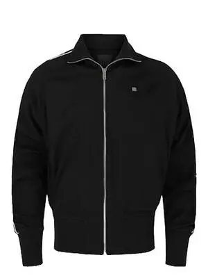 Givenchy Logo Tape Zipped Jacket - Black